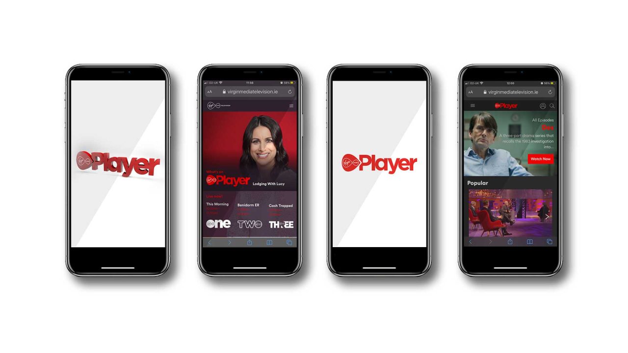 Virgin Media PLAYER : Brand Identity | Mark - creative director | director