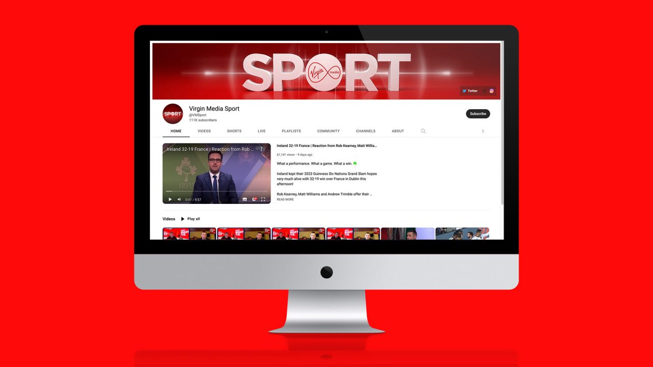 Virgin Media Sport: Brand Identity | Mark - creative director | director