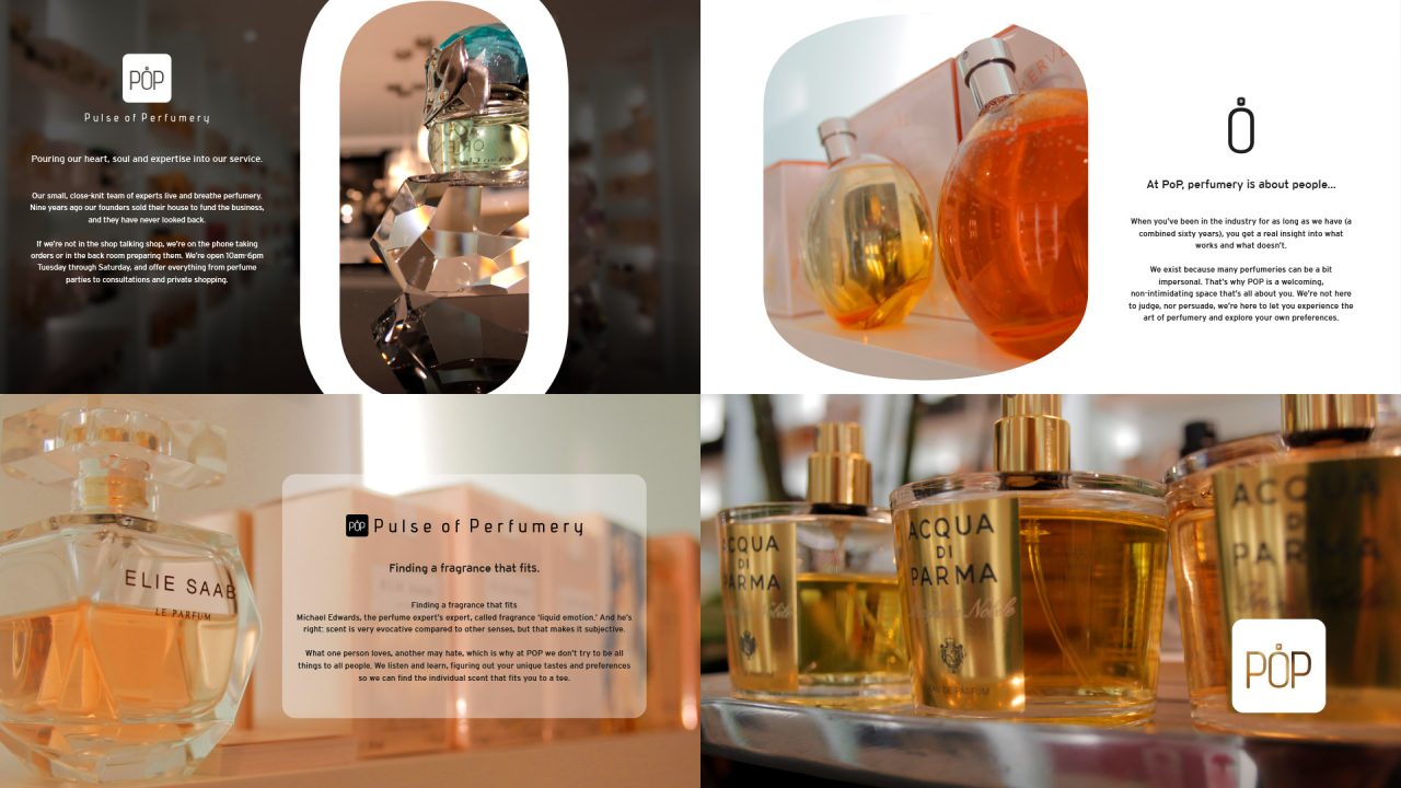 Pulse of Perfumery : Brand Identity | Mark - creative director | director